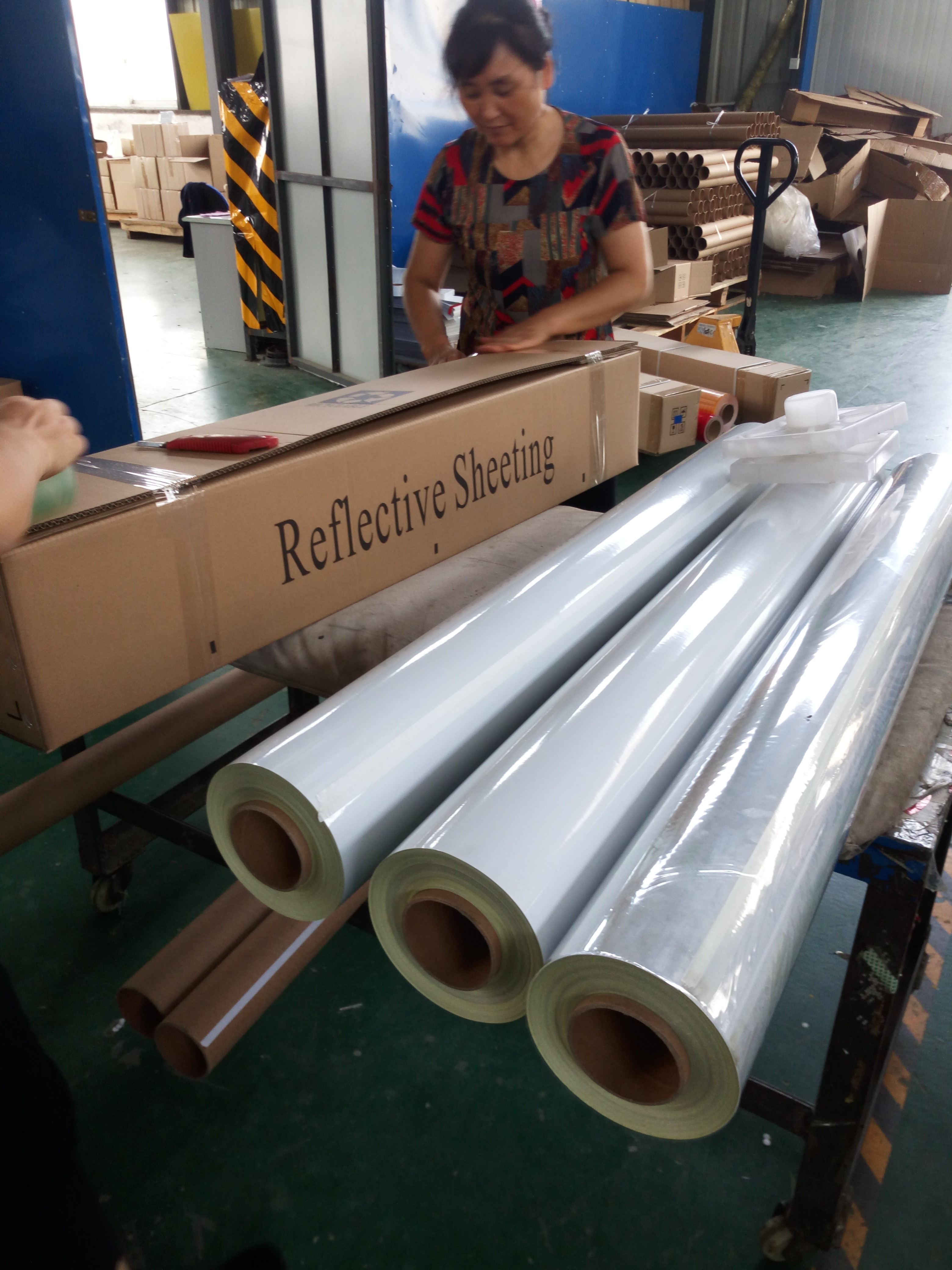 White Red Orange Black Engineering Grade Reflective Vinyl For Vinyl ...