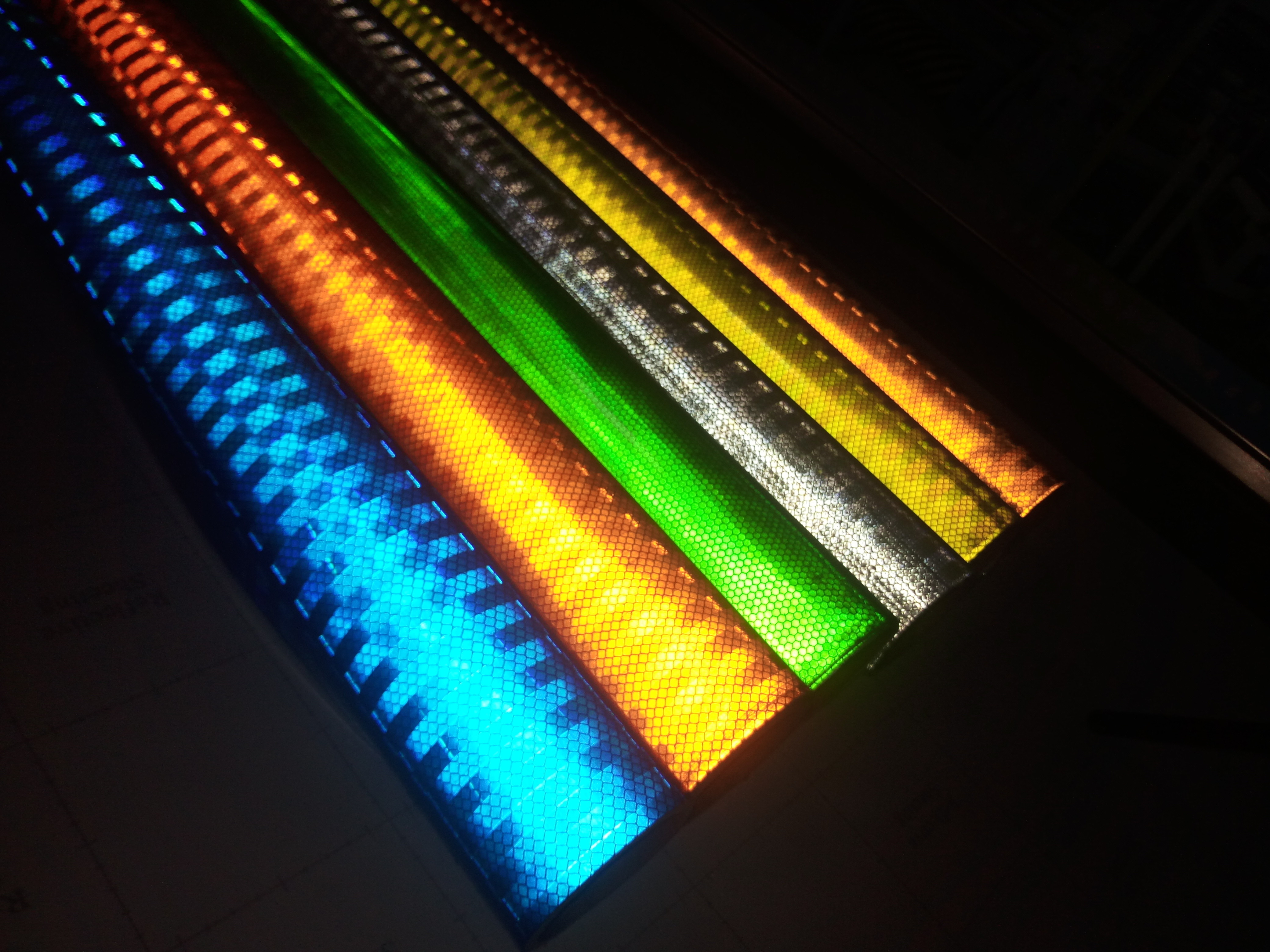 Orange Amber Neon Yellow Reflective Prism Tape For Highway Roadway ...