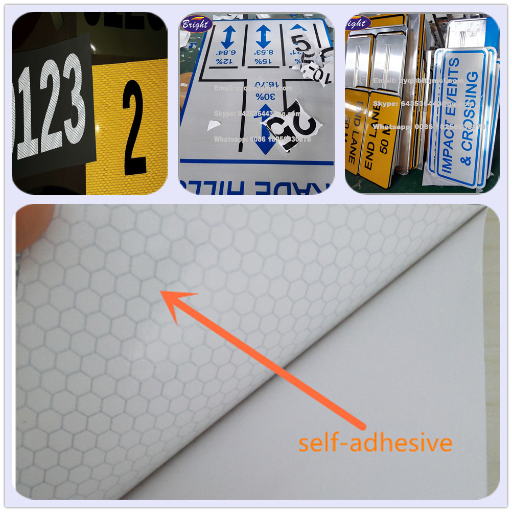 Honeycombe Reflective Tape Sheets , Red White Yellow Reflective ...