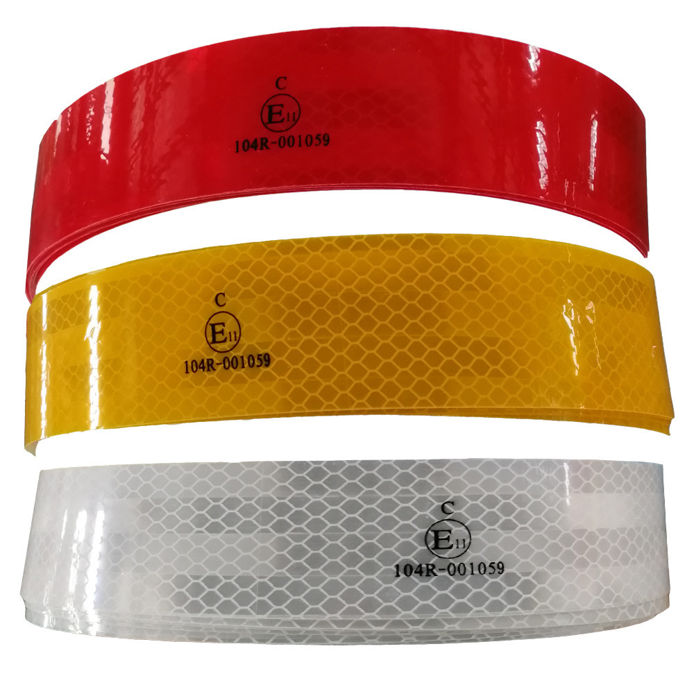 Self Adhesive Reflective Conspicuity Tape 50mm * 50m Rigid Type High ...